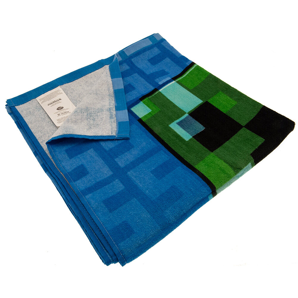 Minecraft Creeper Velour Beach Towel on OnBuy