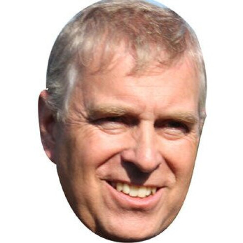 Prince Andrew Face Mask Royal Family Celebrity Party Face Mask on OnBuy