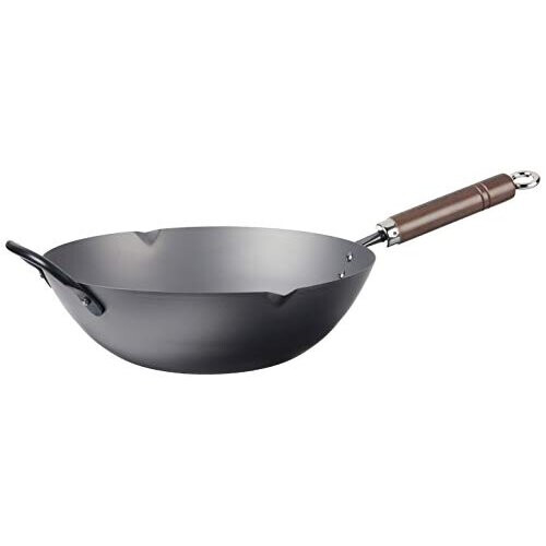 Yoshikawa Black Steel Beijing Wok, 12 on OnBuy