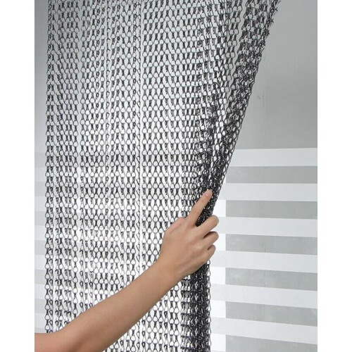 Chain link door blinds store