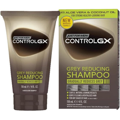 Just For Men Control GX Shampoo, Gradually & Permanently Reduces Grey ...