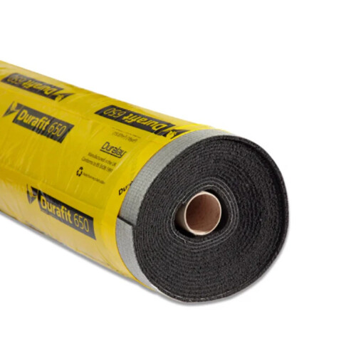 (Half Roll (7.5m2) ) Durafit 650 Crumb Rubber Carpet Underlay 15m2 Roll ...