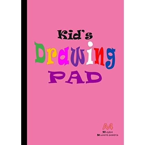 Kid's Drawing Pad A4: Drawing Paper for Children, 100 Pages/50 Sheets ...