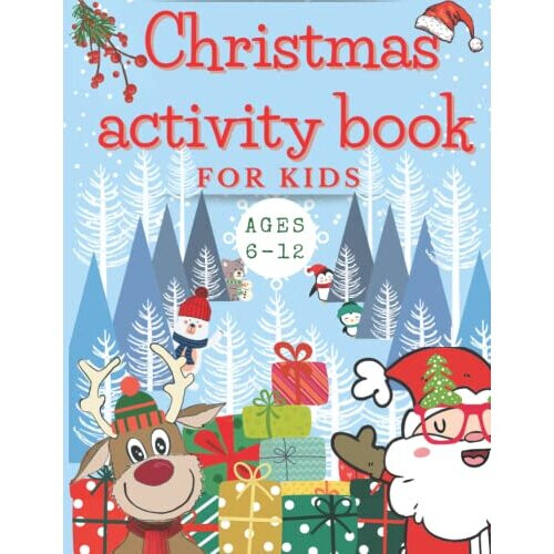 Christmas Activity Book for Kids: Stocking Stuffers - Mazes, Crosswords ...