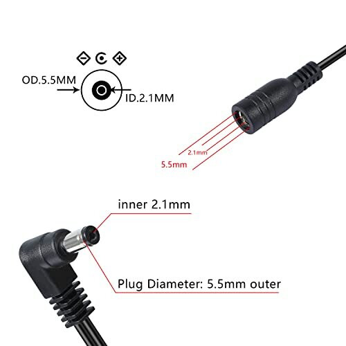 GELRHONR Daisy Chain Power Cable,1 to 2 Way Daisy Chain Cable Guitar ...