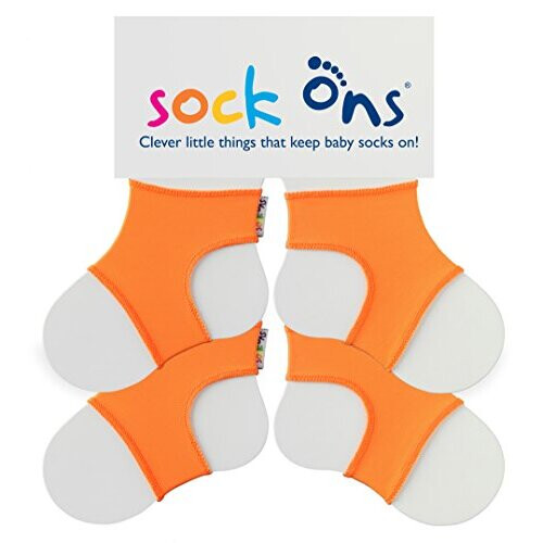 Sock Ons - Baby Sock Holders - 6-12 Months - 2 Pack (2 x Orange ...