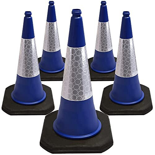 Street Solutions - 5 x 750 mm Road Traffic Cones - Self Weighted ...