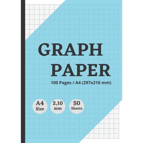 Graph Paper: Squared Paper Notebook A4, Squared Paper, Grid paper ...