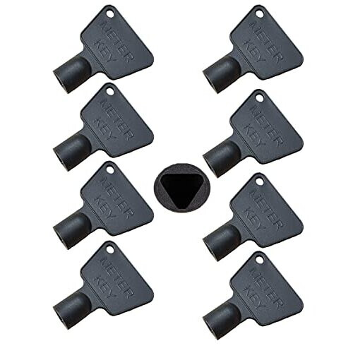 Gas Meter Box Key [8 Pack] - Triangle Key - Electric Box Key - Utility ...