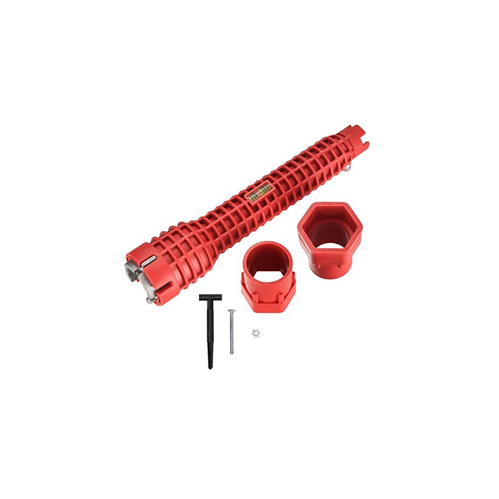 Faucet Sink Installer Wrench Plumbing Tool Multifunctional Basin Wrench Water Pipe Spanner Wrench for Toilet Bowl Sink Bathroom Kitchen on OnBuy