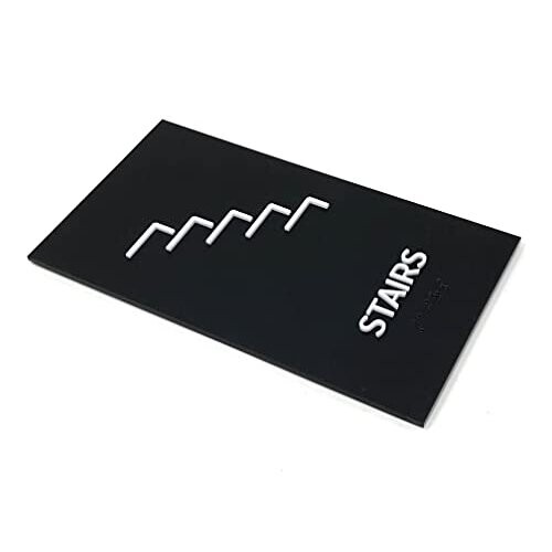 Kubik Letters Stairs Sign, ADA Compliant Modern Design Door Sign with ...