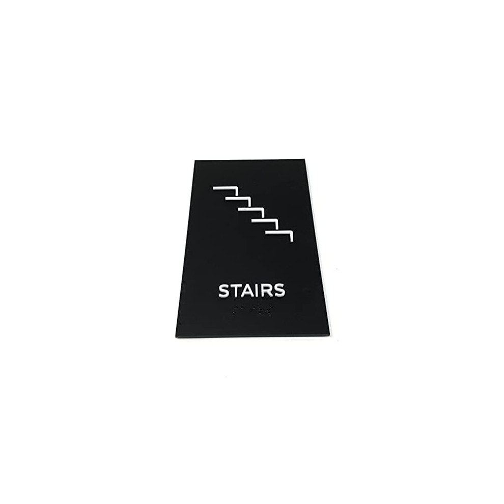 Kubik Letters Stairs Sign, ADA Compliant Modern Design Door Sign with ...