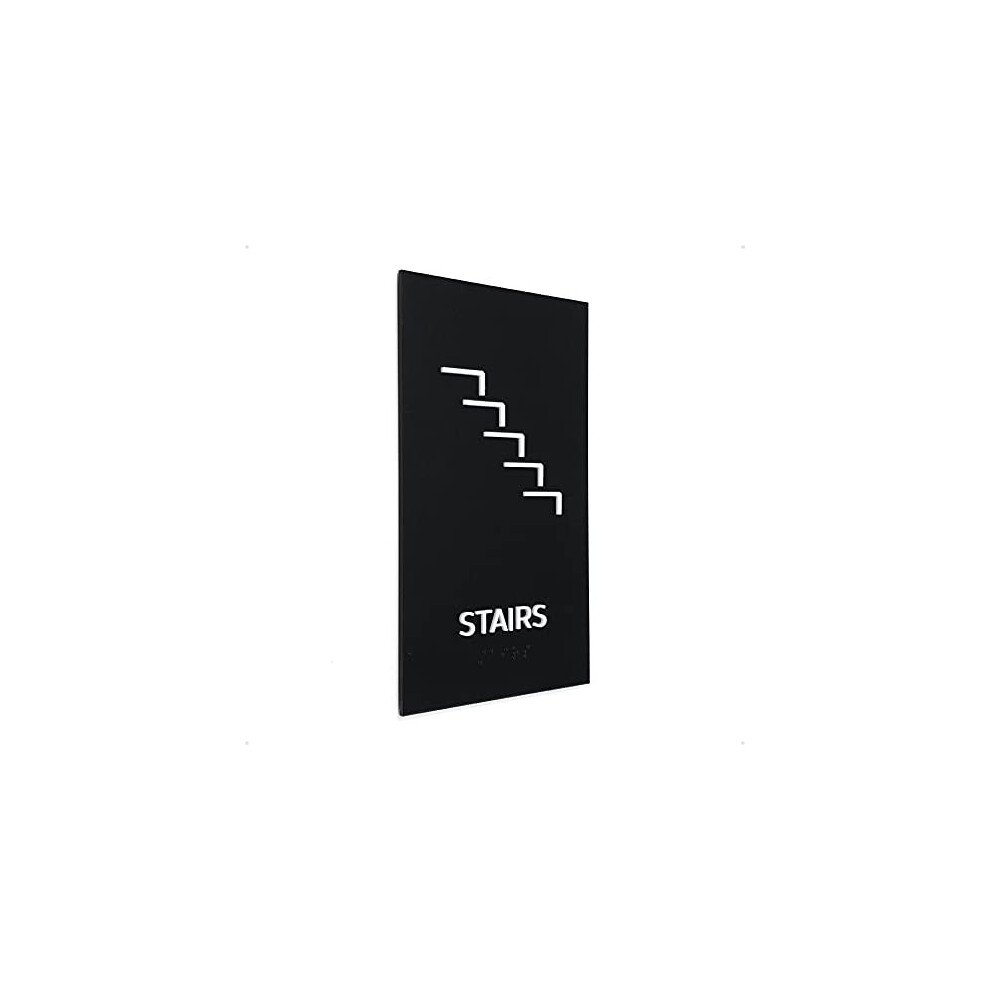 Kubik Letters Stairs Sign, ADA Compliant Modern Design Door Sign with ...