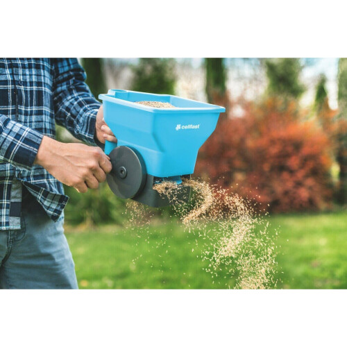 Handheld Spreader Lawn Seed Hand Shaker Garden Fertiliser Feed Weed ...