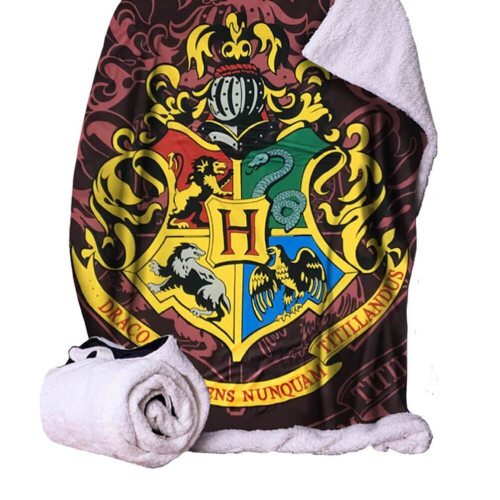 Harry Potter Hogwarts Crest Throw on OnBuy