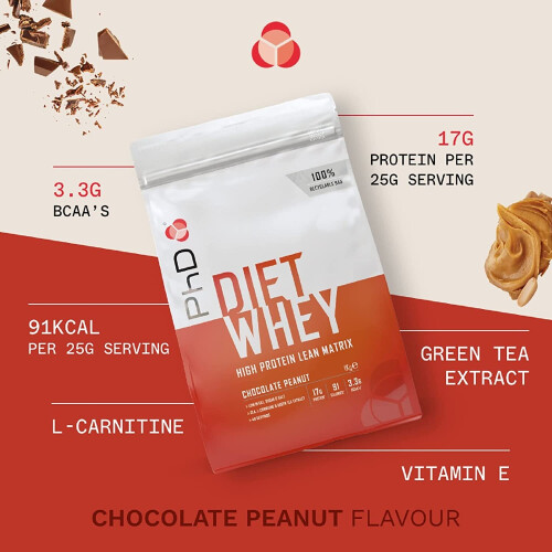 PhD Nutrition Diet Whey High Protein Lean Matrix – Chocolate Peanut ...