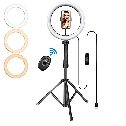 12 inch 30cm 10W 5600K Dimmable LED Ring Light with Light Stand for ...