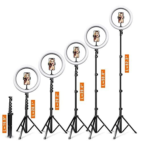 12 inch 30cm 10W 5600K Dimmable LED Ring Light with Light Stand for ...