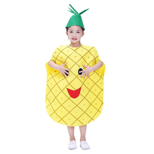 (Pineapple) Kids Fruit Vegetable Halloween Cosplay Costume Suit Stage Performance Costume on OnBuy