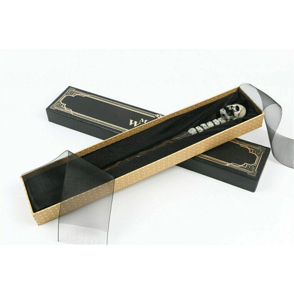 (DEATH EATERS Skull ) Harry Potter Wands Lucius Malfoy Magic Wand ...