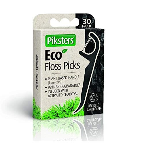 Piksters Eco Charcoal 30 Floss Picks - Pack of 1 on OnBuy