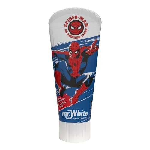 Mr.White Spider-Man Toothpaste for Children 75ml - with Fluoride ...