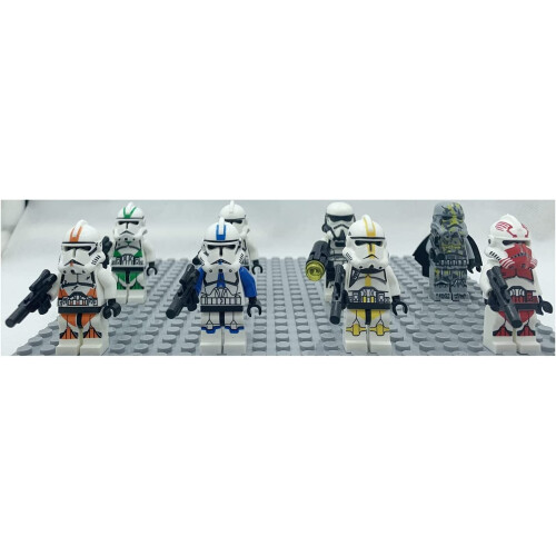 Star War Series- 8 Pcs Mini Figures Building Blocks Kit - Toy Figurines ...