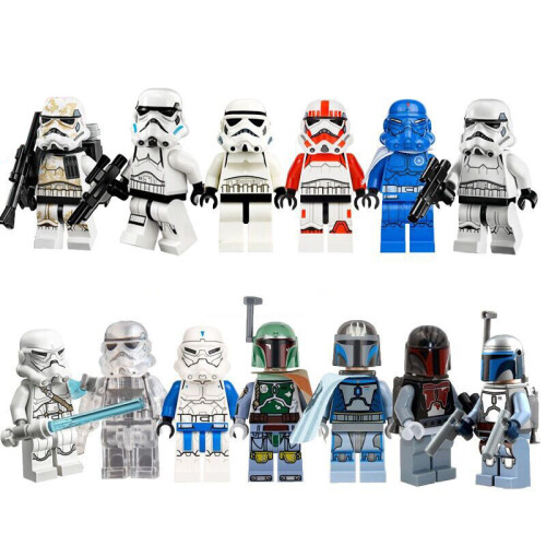13pcs Star Wars Series Stormtrooper Assembled Building Blocks Miniature ...
