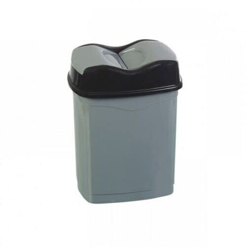 (Grey) 8L Mini Dustbin Kitchen Office Bathroom Waste Bin on OnBuy