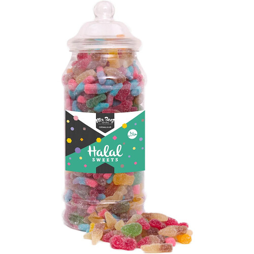 (Medium Jar 700gm) Halal Sweets Fizzy Mix Tangy Novelty Gift Jar on OnBuy