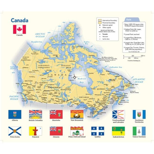 GeoNova gn-canada-flags-roller Classroom Pull Down Canada Flags Wall ...