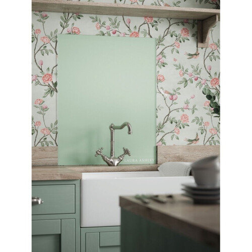 Laura Ashley Kitchen Splashback Eau De Nil Glass Cooker Panel 90x75cm ...