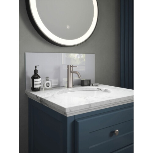 Bathroom Splashback Pearl Glass Sink Basin Bath Wall Panel 60 x 25cm on ...