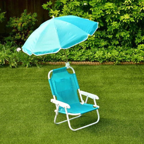 Kids Parasol Chair great parasol chair is perfect for families.- Blue ...