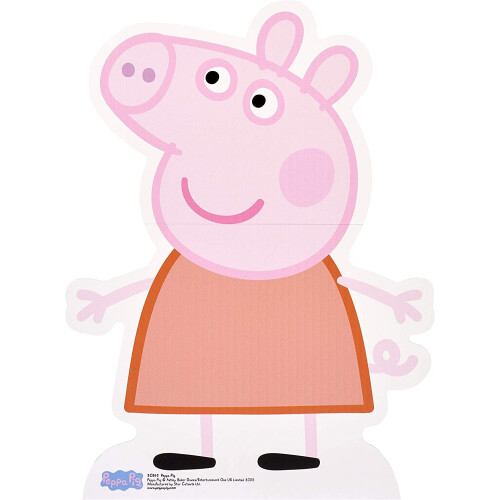 Star Cutouts SC543 Peppa Pig Party Cardboard Cutout 79cm Tall on OnBuy