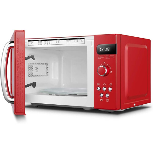 COMFEE' Retro Style 800w 20 Litre Microwave Oven with 8 Auto Menus, 5 ...