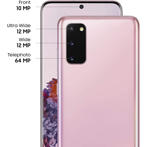 Refurbished Samsung Galaxy S20 5G 128GB - Cloud Pink - Unlocked (Renewed) on OnBuy