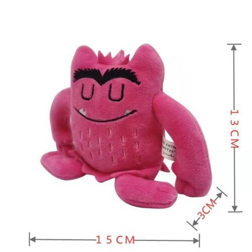 (Pink) The Color Monster Colour Plush Doll Kids Baby Appease Emotion ...