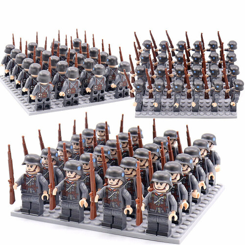 (Chinese Army) 24 Pieces of Military Building Blocks Man Cubes Set ...