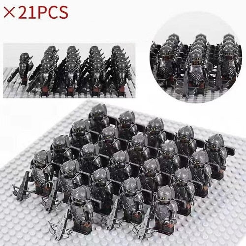 (Orcs 16) 21pcs Lord Of The Rings Army Orcs Building Blocks People ...