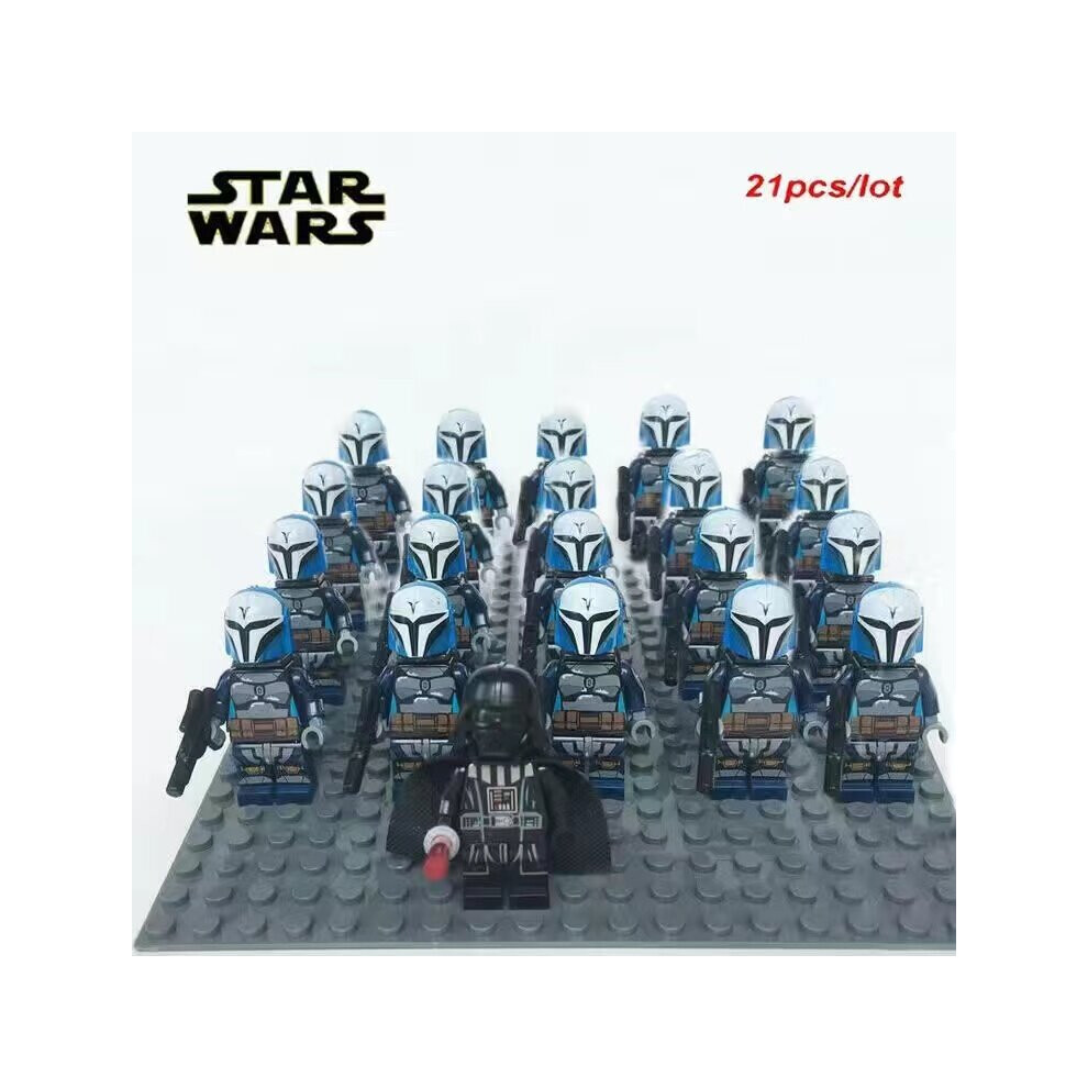 (Star Wars-Set 16) 21 pieces/set of Star Wars Empire Mandalorian Wolf ...