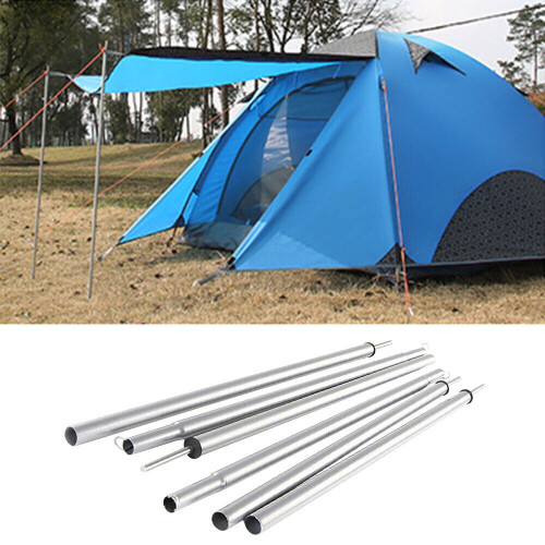 Tent Poles Universal Telescopic Steel Awning Tent Canopy Tarp Pole ...