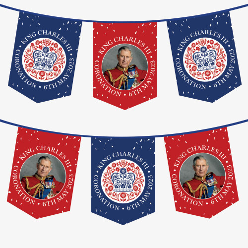 King Charles III Coronation Bunting on OnBuy