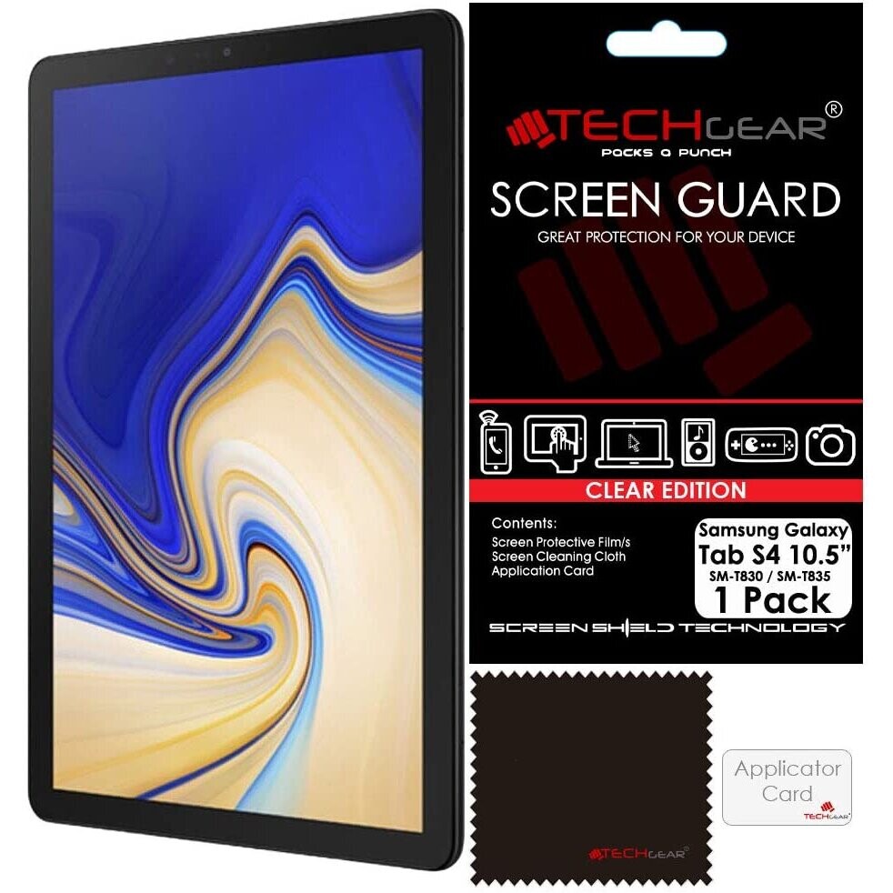 TECHGEAR Screen Protector for Samsung Galaxy Tab S4 10.5 Inch (SM-T830 ...