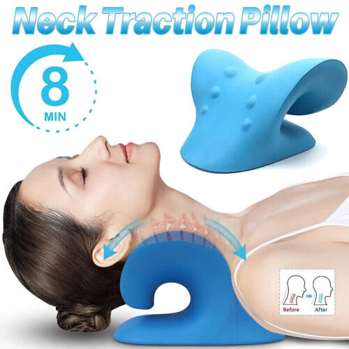 Neck Traction Pillow Original Cloud Shape Neck Stretcher Cervical Pain ...