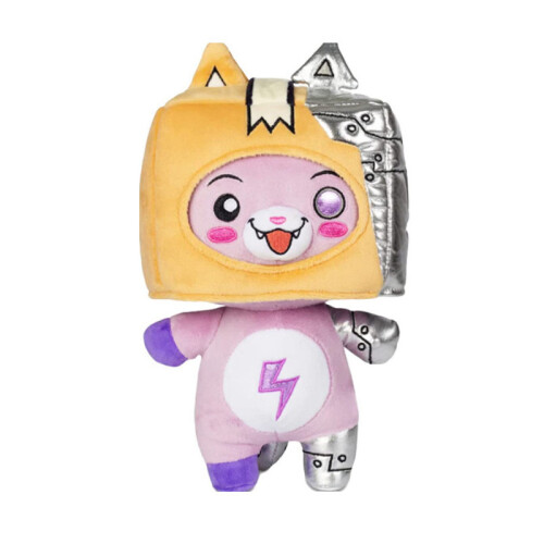 (Fox 25cm) Lankybox Plush Toys Mechanical Toy With Led Thicc Shark Boxy ...