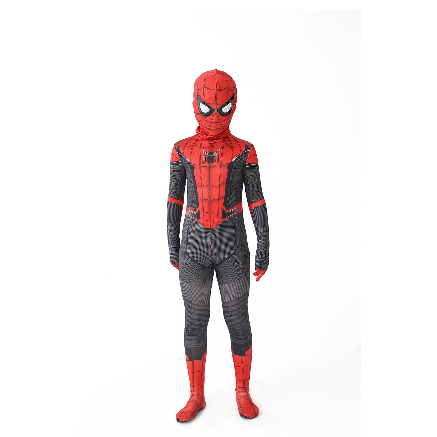 (2, 130cm) New Miles Morales Far From Home Cosplay Costume Zentai ...
