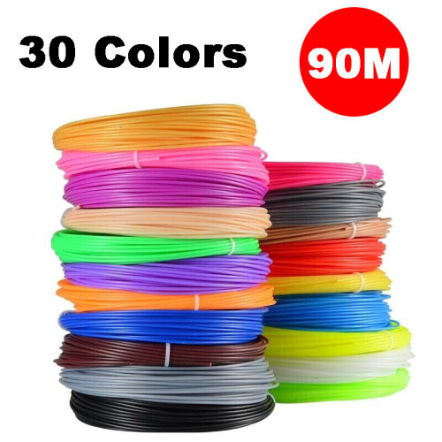 3D Pen Filament Refills Set PLA 1.75mm 3D Printer Filament Bundle 90m ...