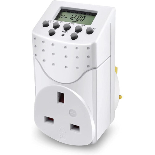 EXTRASTAR Digital Timer Plug Socket, 24 Hours/7 Day Weekly Electrical ...