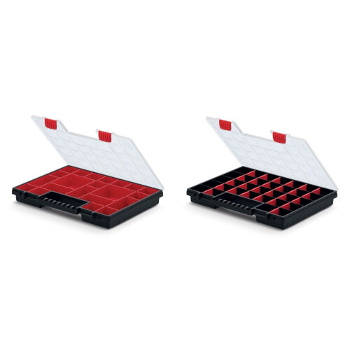 (Model 2) DIY Organiser STORAGE CASE Small Parts Carry Tool Box Screws ...